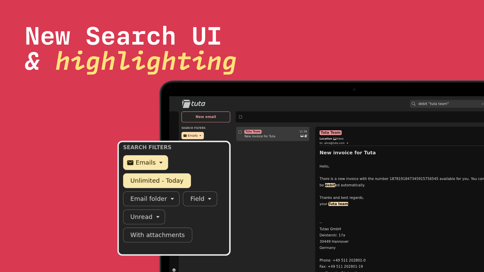 Les nouvelles fonctionnalités de Tuta que vous allez adorer - widget de ...